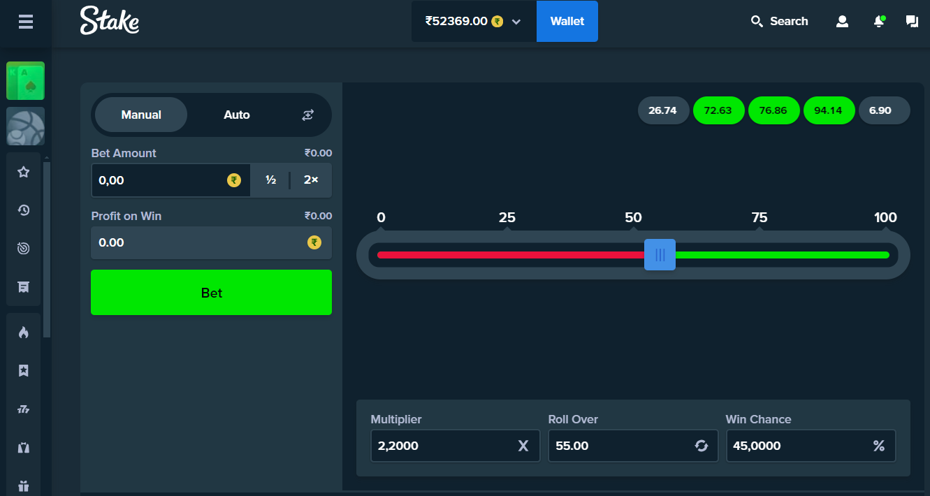 Stake Dice, Play Online Dice for Real Money or Demo